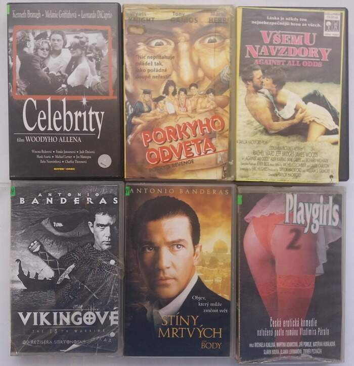 ORIGINÁLNÍ VHS KAZETY 6KS - VÍCE FOTO V POPISU | Aukro