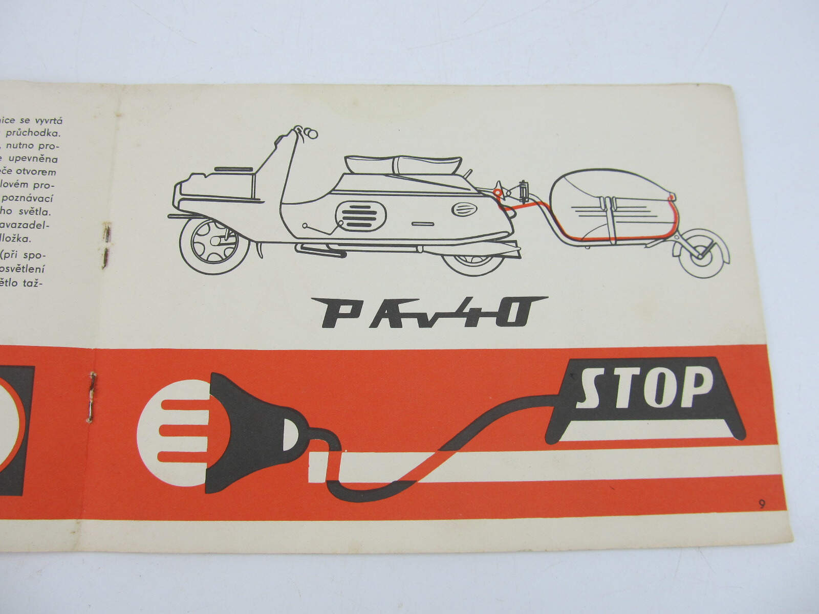 PAV 40 - NÁVĚSNÝ VOZÍK pro motocykly a skútry - Jawa ČZ Čezeta NÁVOD | Aukro